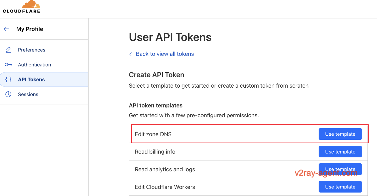 CloudFlare申请API Token申请证书 | mack-a