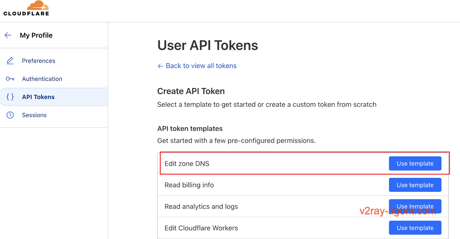 CloudFlare申请API Token申请证书 | mack-a