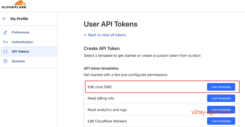 CloudFlare申请API Token申请证书 | mack-a